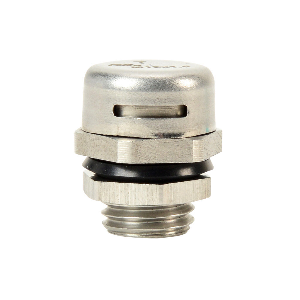 Pressure Relief Vent Plug: M12 x 1.5mm thread type, stainless steel (PN ...