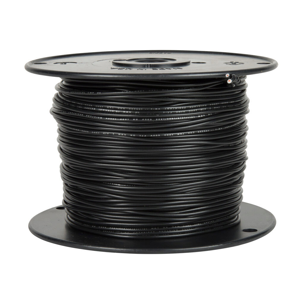MTW20BK MTW Wire 20 AWG Black 500ft Spool PN MTW20BK
