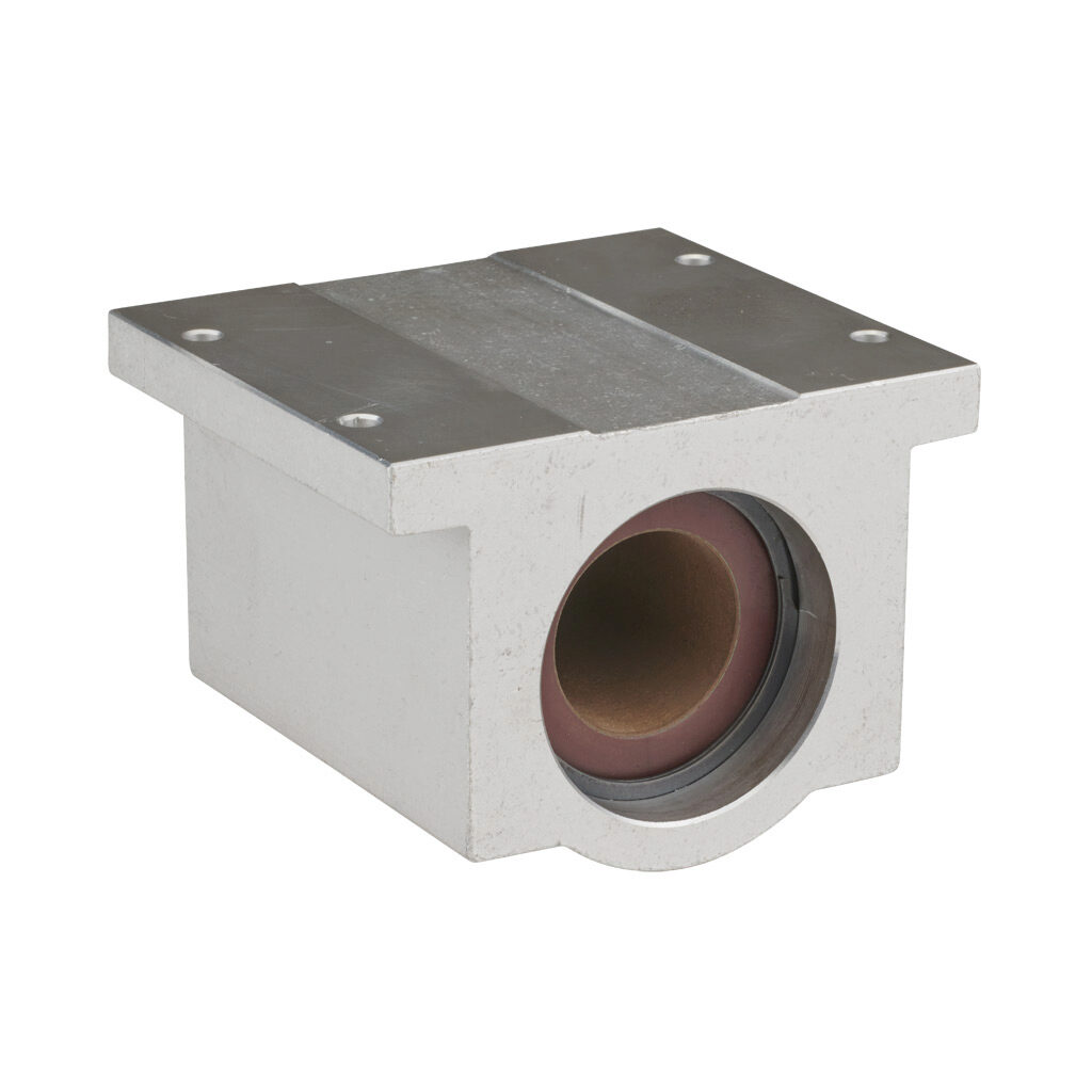 Single Pillow Block: plain bearing, 1-1/4in inside diameter, for 1-1 ...