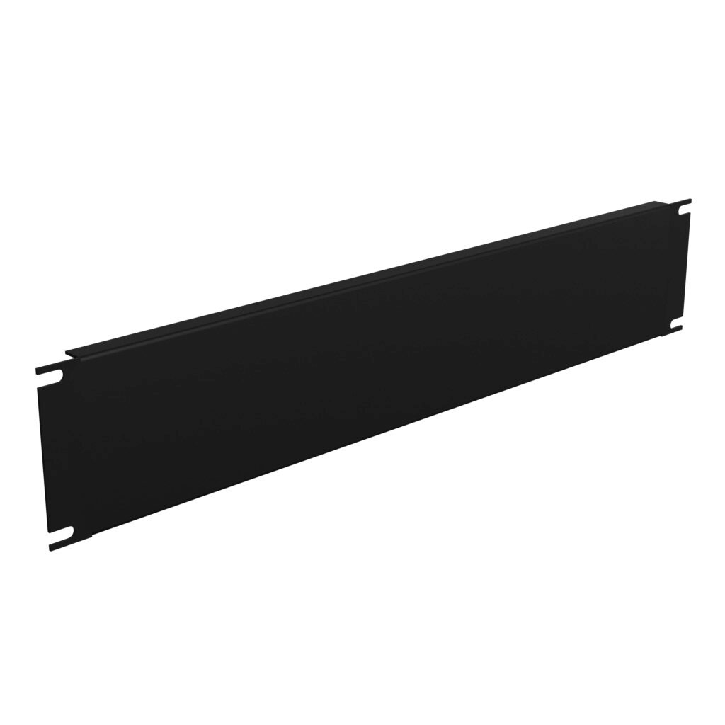 Hammond Rack Panel: 2U, flanged, carbon steel (PN# PBFS19003BK ...