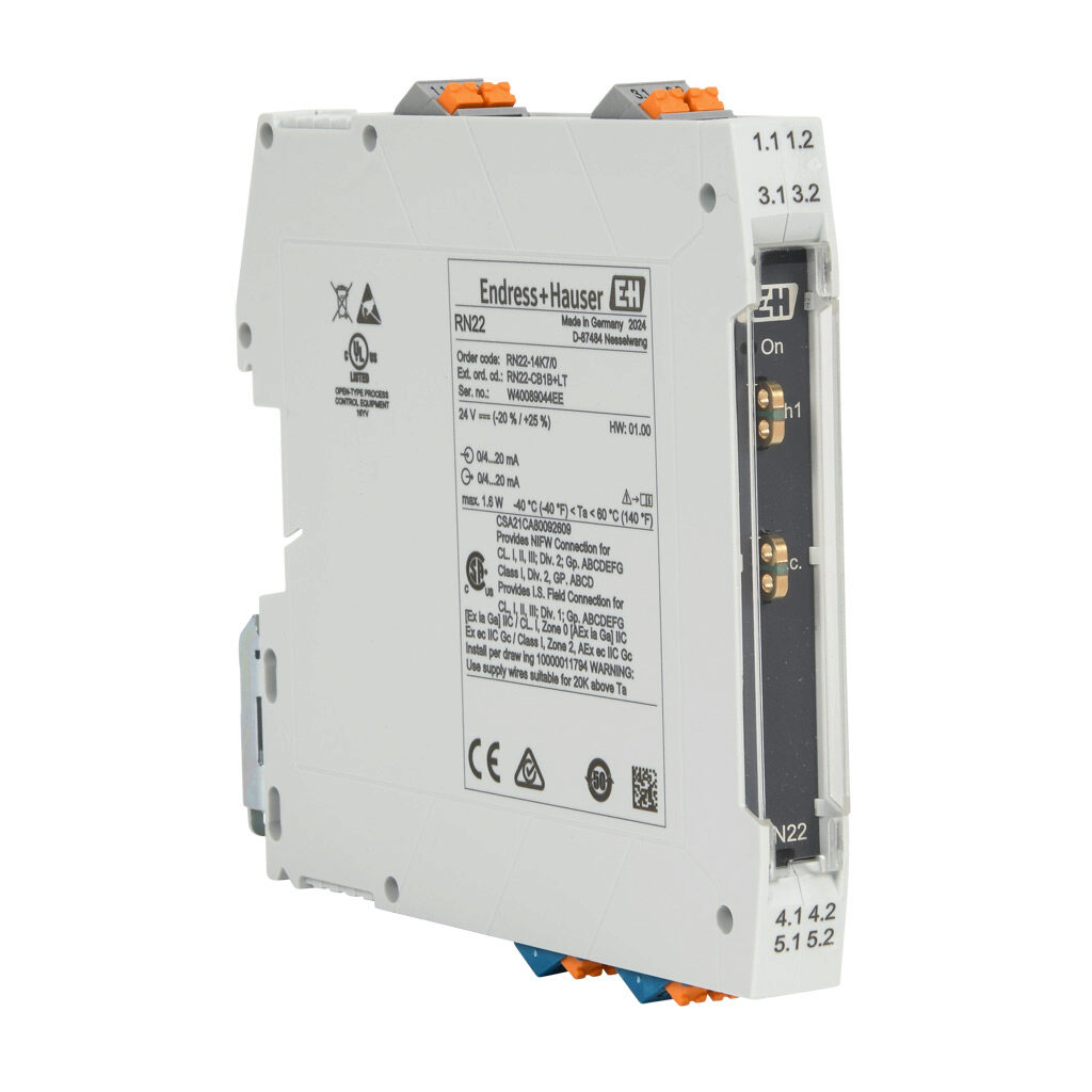 Isolator: intrinsically safe, analog input (PN# RN22-CB1B-LT) | AutomationDirect