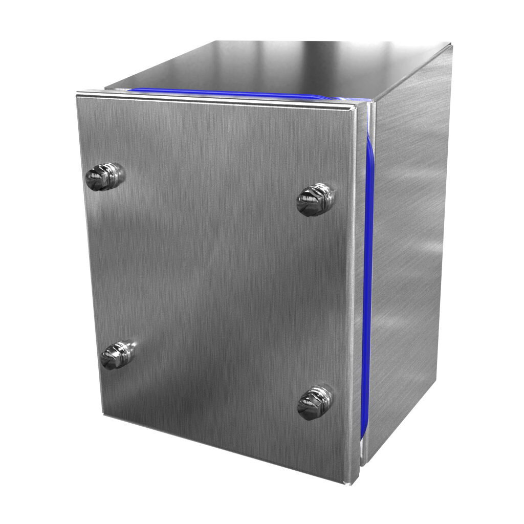 Sanitary Enclosure: 7 x 6 x 4in, wall mount, 304 stainless steel (PN# SCE-7KJ0604SSST ...