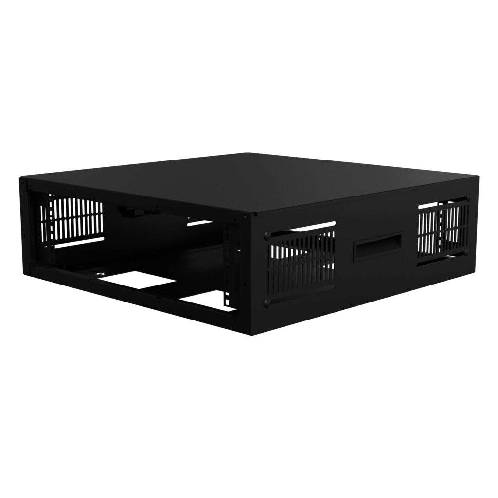 Hammond Rack Cabinet: 6.25x24.00x24.50in (PN# SDC243U24BK ...