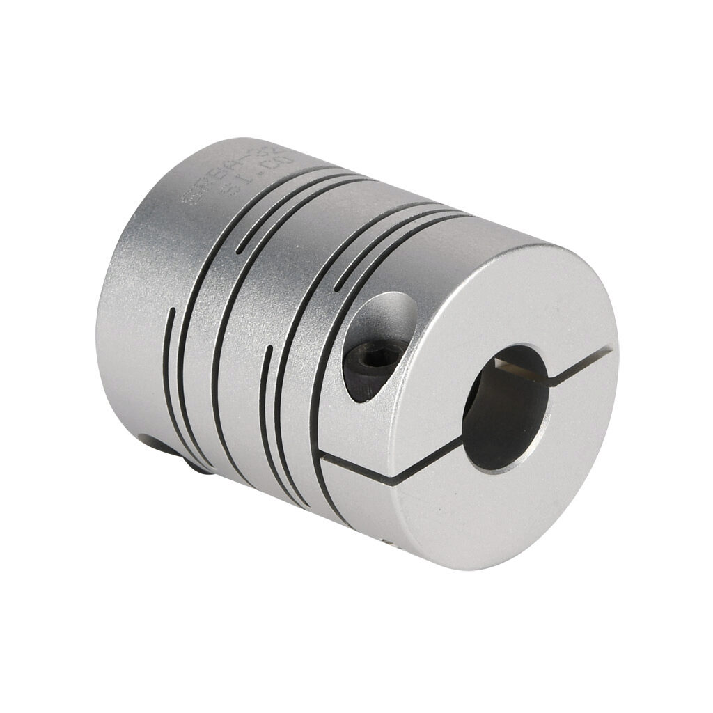 Drive Coupling: servo-beam, 7075-T6 aluminum alloy, 9.525 (3/8in) x ...