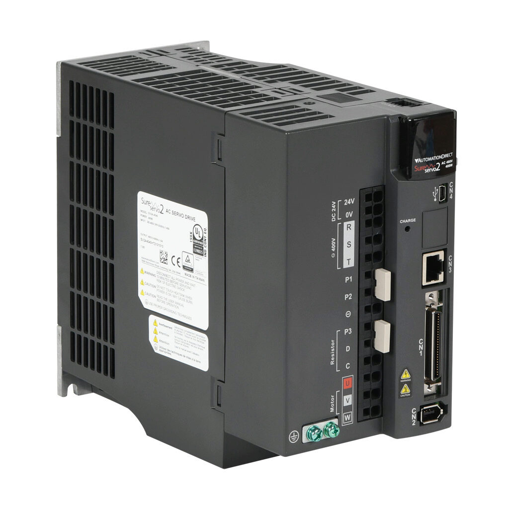Servo Drive: Modbus RTU and ASCII, 400W, 460 VAC, 3-phase (PN# SV2A ...