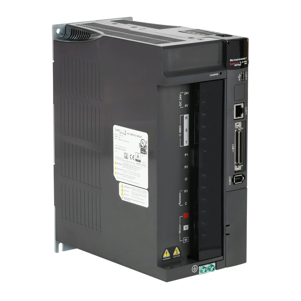 Servo Drive: Modbus RTU and ASCII, 3 kW, 460 VAC, 3-phase (PN# SV2A-4300) | AutomationDirect