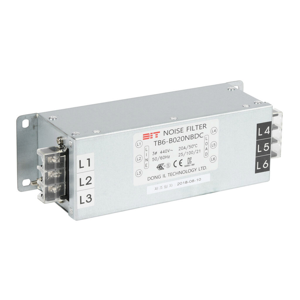 EMI Input Filter: 20A, drive rated (PN# TB6-B020NBDC) | AutomationDirect