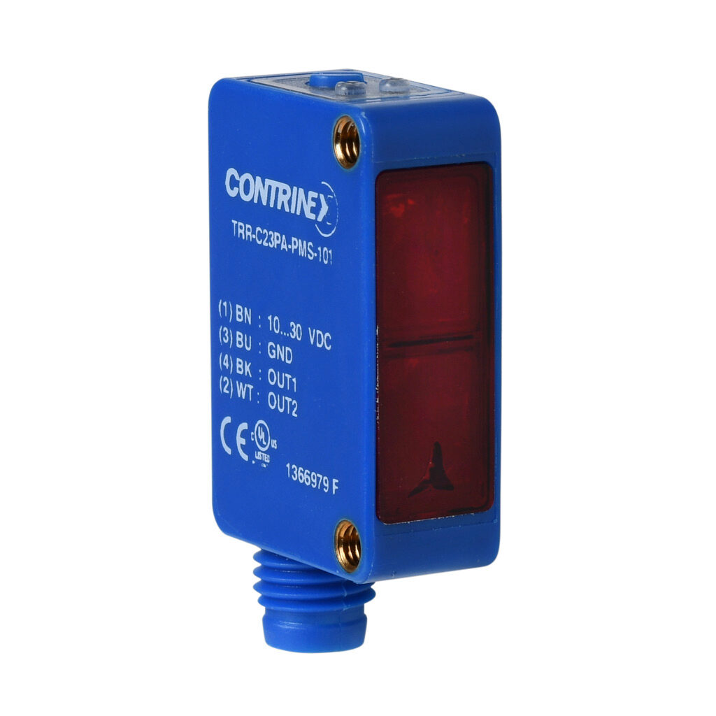 Rectangular photo sensor: 20-4200mm range, polarized retroreflective ...