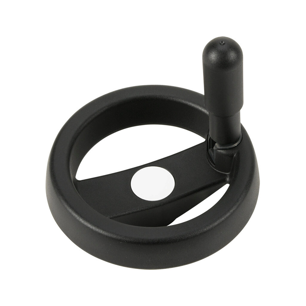 Elesa Handwheel: spoked, 4in diameter, 3/8in bore (PN# VRTP-100-IR-A38 ...