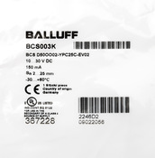 Capacitive Proximity Sensor: 50mm diameter x 10mm body, 25mm range (PN ...