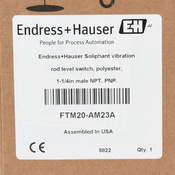 Vibration Rod Level Switch: 8.86in insertion length (PN# FTM20-AM23A ...