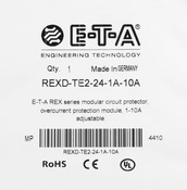 Modular Circuit Protector: overcurrent protection, adjustable 1-10A (PN ...