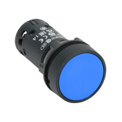 22mm Compact Pushbutton: momentary, blue, IP65 (PN# 522334 ...