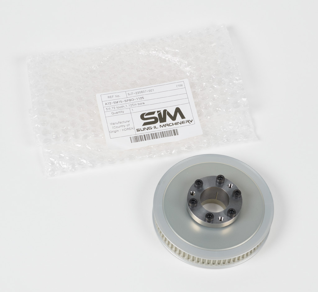 Timing Pulley: 72 tooth, 4.511in pitch diameter (PN# A72-5M15-SPBO-1125 ...