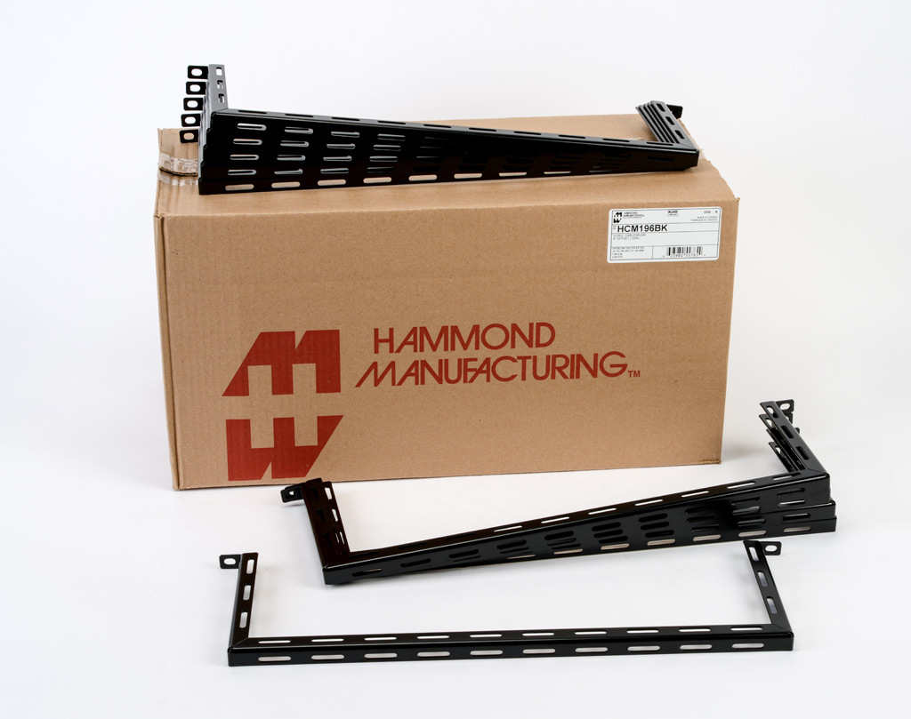 Hammond Cable Lacing Strip: 19in rack width, formed, 6.00in offset (PN ...
