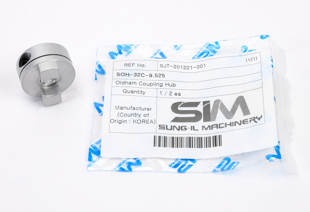 Drive Coupling Hub: Oldham, aluminum alloy, 3/8in bore (PN# SOH-32C-9. ...