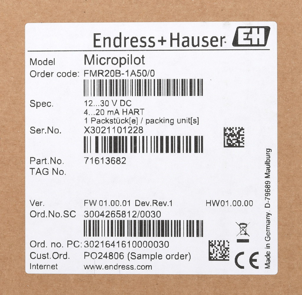 Liquid or Bulk Solids Level Sensor: frequency modulated continuous wave ...