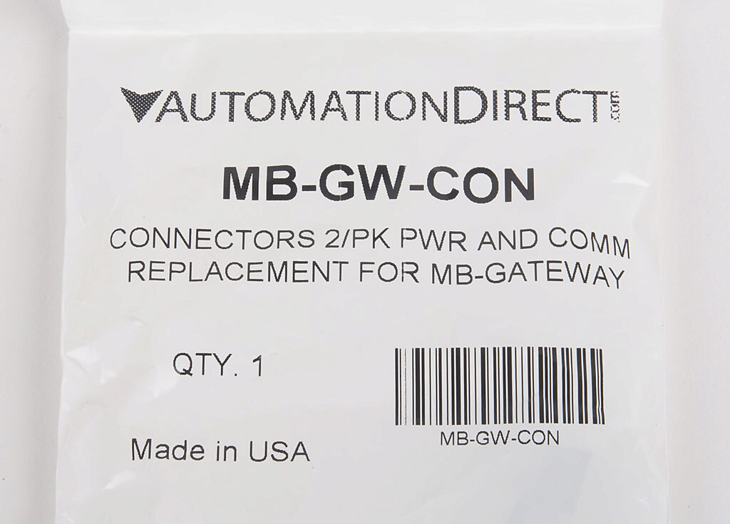 MB GW CON Connector Pack 2 pk PN MB GW CON AutomationDirect MB GW CON Connector Pack 2 pk PN MB GW CON AutomationDirect