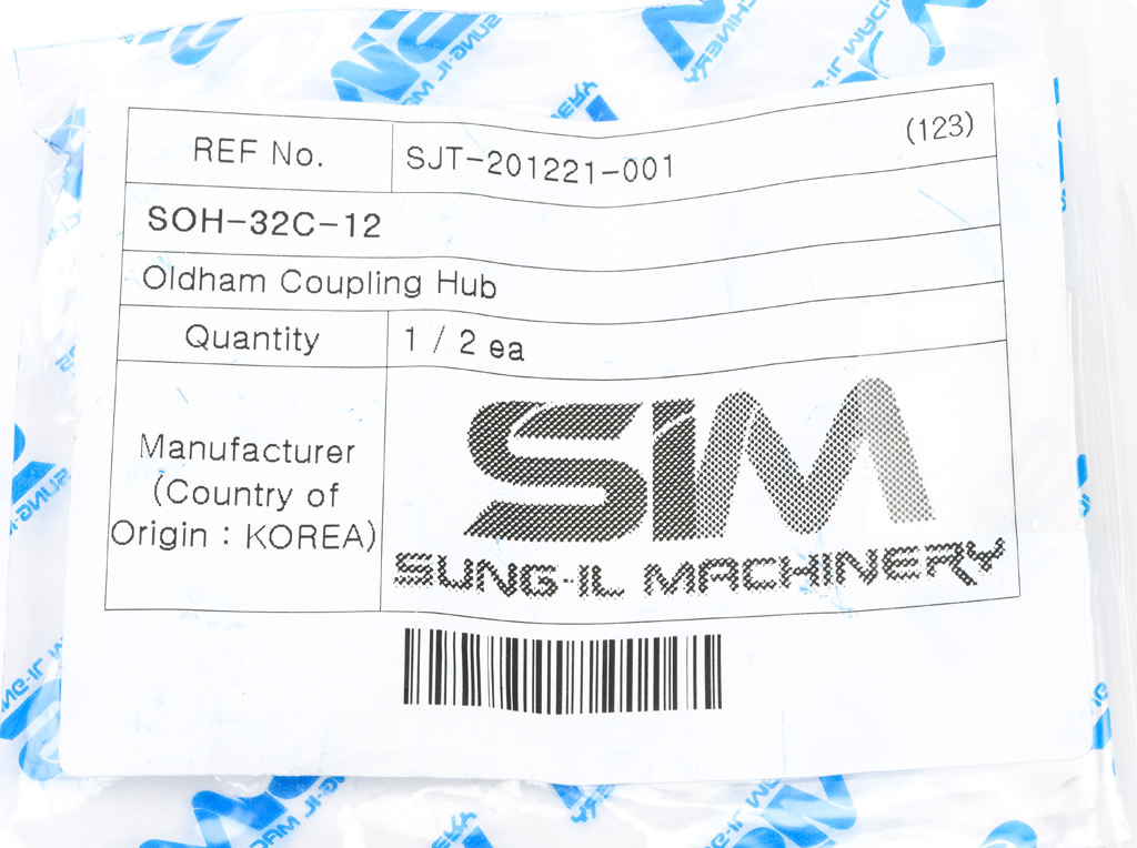 Drive Coupling Hub: Oldham, aluminum alloy, 12mm bore (PN# SOH-32C-12 ...