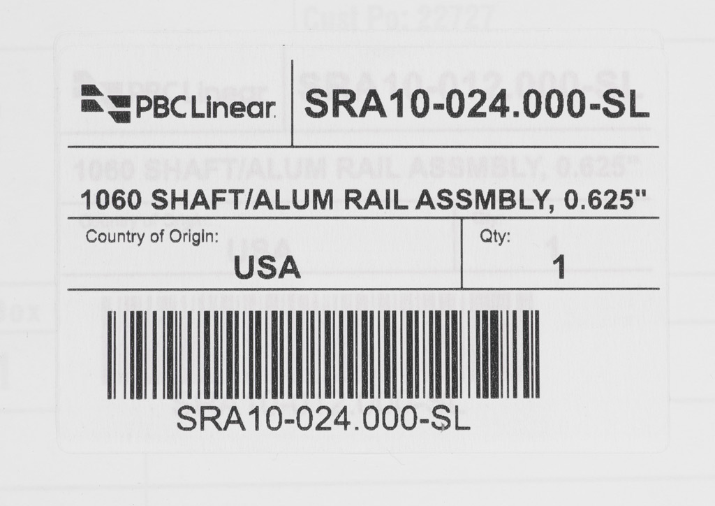 Simplicity 60 Plus Series Shaft: linear precision ground supported, 5 ...
