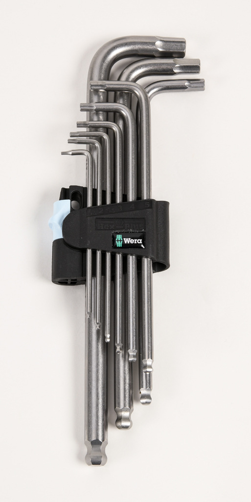 Wera Hex-Plus Hex Key Set: 9 pieces (PN# 05073544001) | AutomationDirect