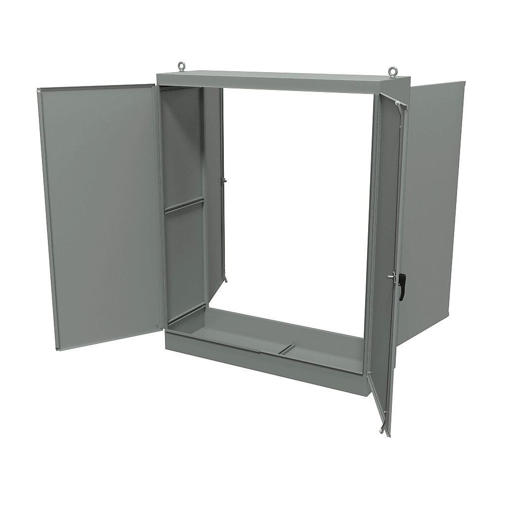 Enclosure: 90 x 72 x 24in, freestanding, carbon steel (PN# 1418BYD24 ...