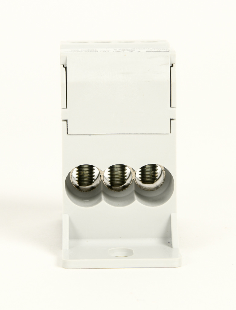 Terminal Block: enclosed, 80A, 1-pole, UL 1059 recognized (PN# 38049AL) | AutomationDirect