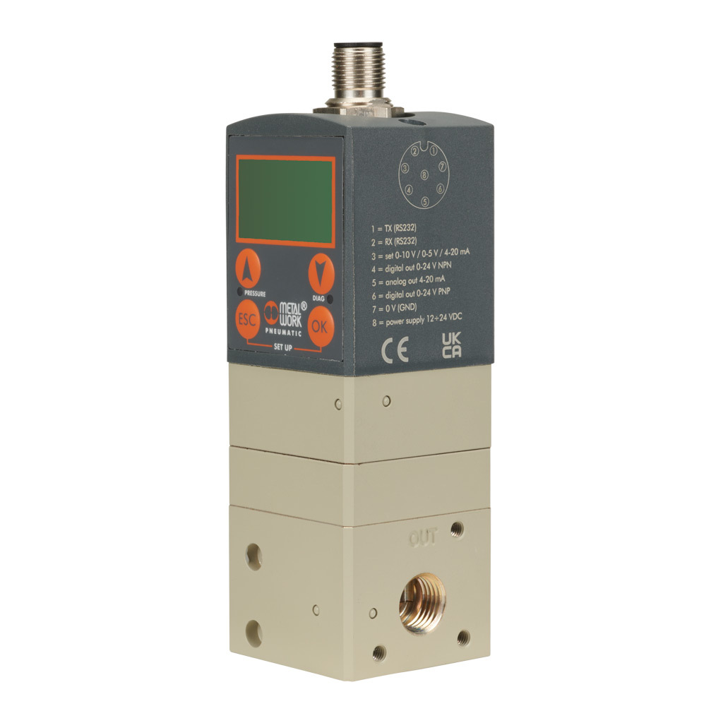 Metal Work Pneumatic Transducer: 4-20 mA, 0-5 VDC or 0-10 VDC input, 4 ...