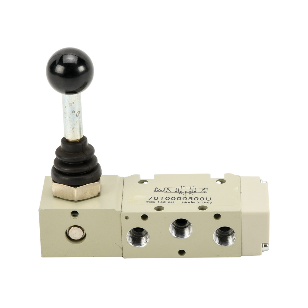 Air Manual Valve: 5-port (4-way) (PN# 7010000500U) | AutomationDirect