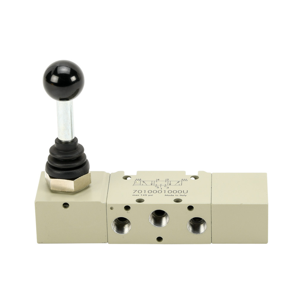Pneumatic Manual Valve: 5-port (4-way) (PN# 7010001000U) | AutomationDirect