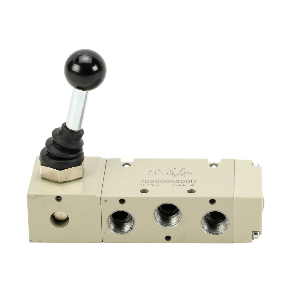 Pneumatic Manual Valve: 5-port (4-way) (PN# 7020000300U) | AutomationDirect