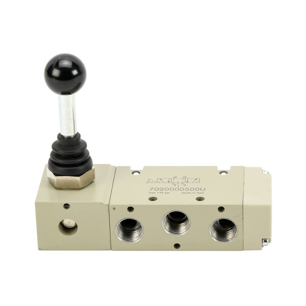 Pneumatic Manual Valve: 5-port (4-way) (PN# 7020000500U) | AutomationDirect