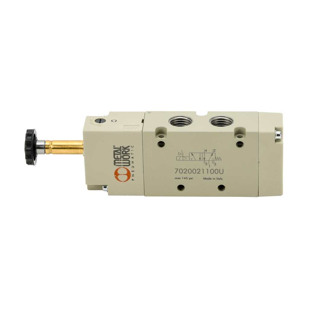 Air Solenoid Valve: 5-port (4-way) (PN# 7020021100U) | AutomationDirect