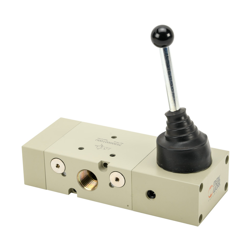 Pneumatic Manual Valve: 3-port (3-way) (PN# 7030000100U) | AutomationDirect