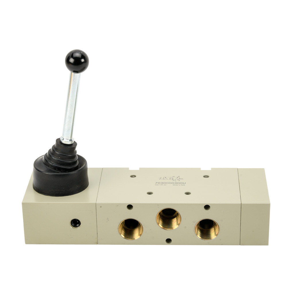 Air Manual Valve: 5-port (4-way) (PN# 7030000300U) | AutomationDirect