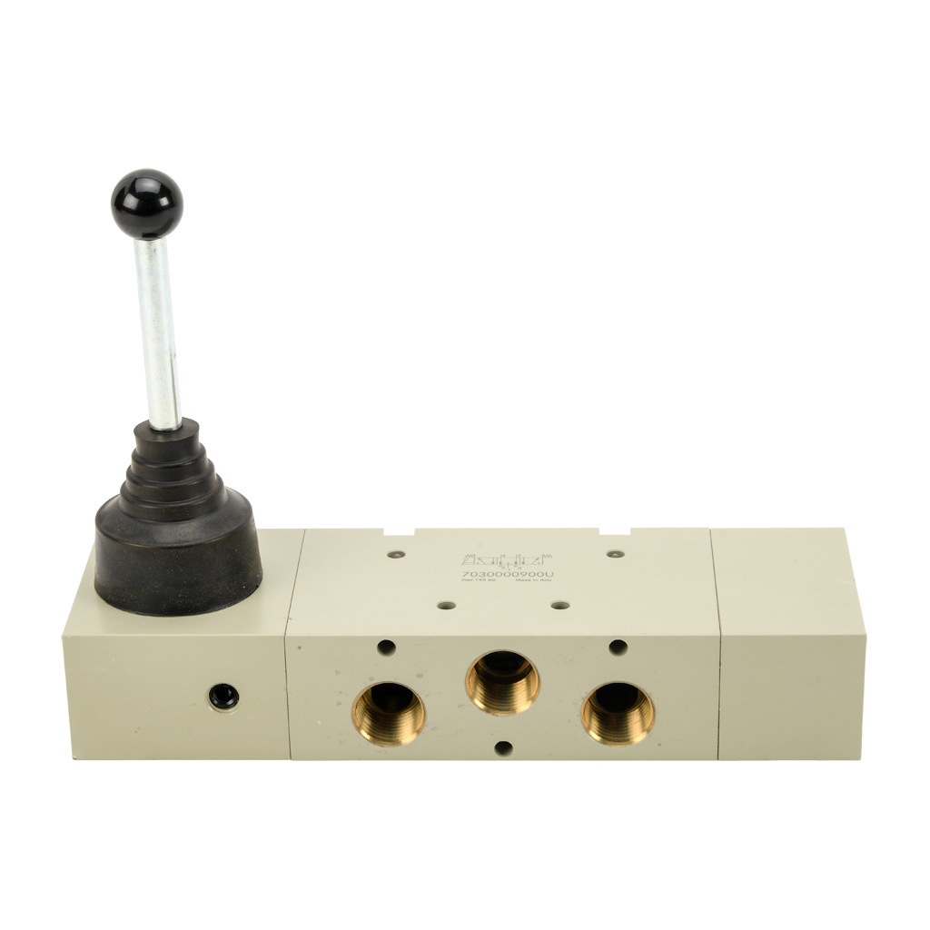 Pneumatic Manual Valve: 5-port (4-way) (PN# 7030000900U) | AutomationDirect