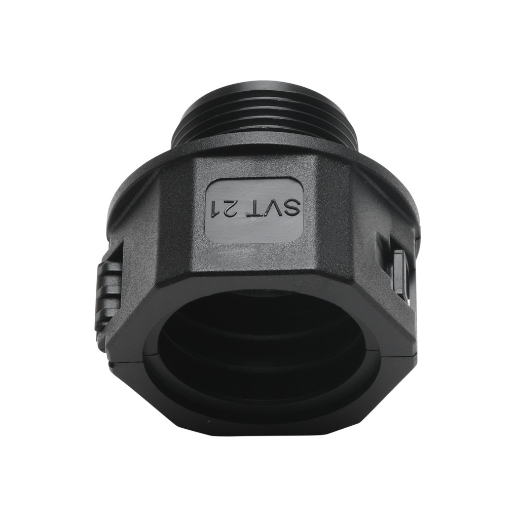 Connector: 5/pk, M25x1.5/P21 tubing size, threaded straight, for EWT-PA ...