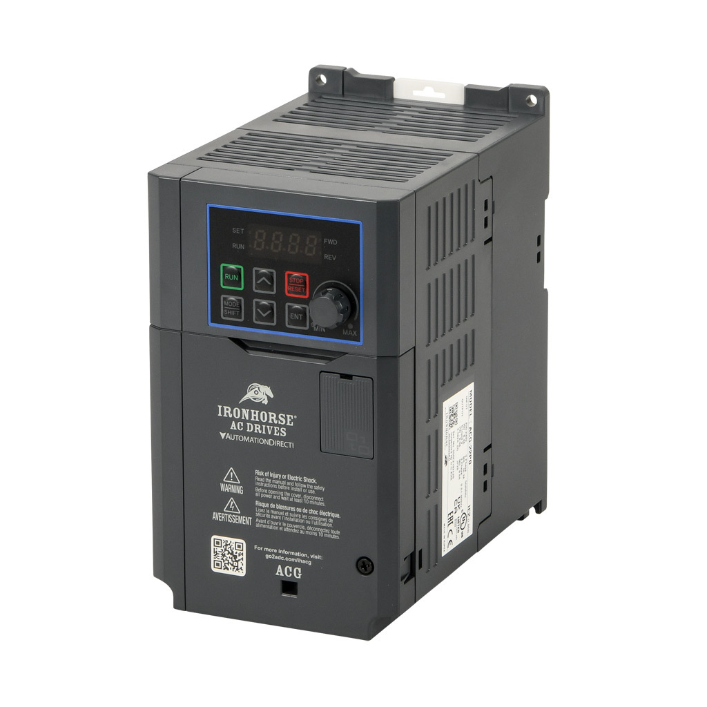 IronHorse AC General Purpose Drive: 230 VAC, 2hp with 3-phase input, 1hp with 1-phase input ...