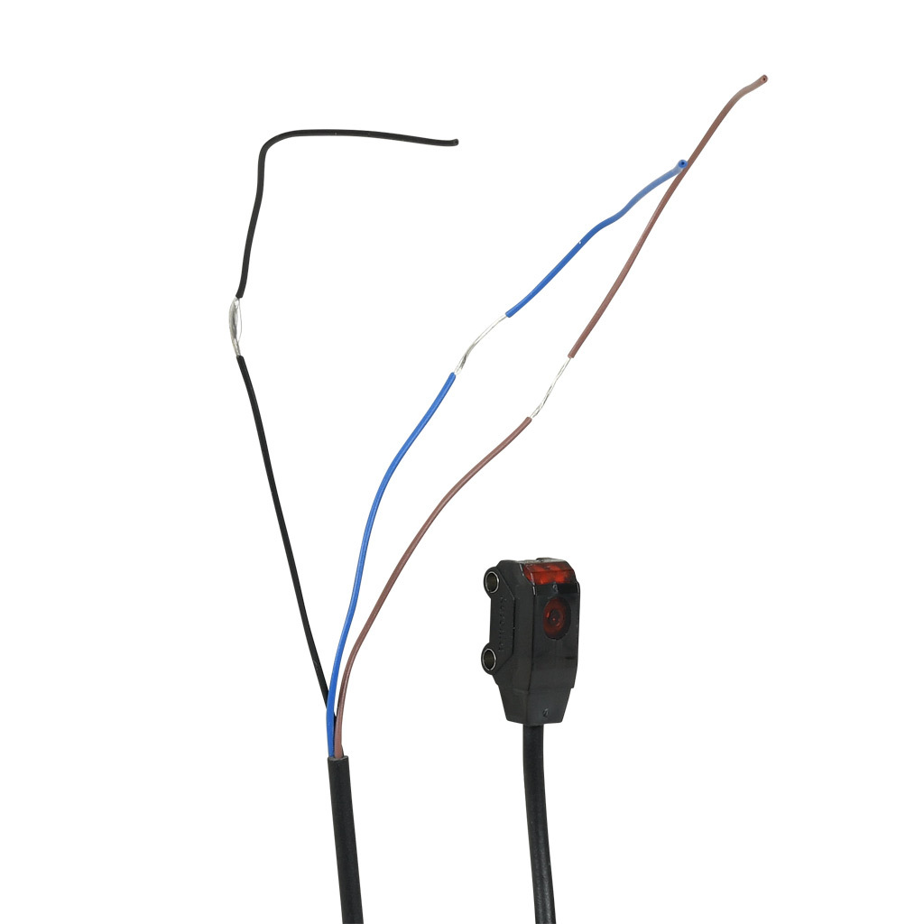 Rectangular photo sensor: 0-1m range, through-beam pair (PN# BTS1M-TDTL-P) | AutomationDirect