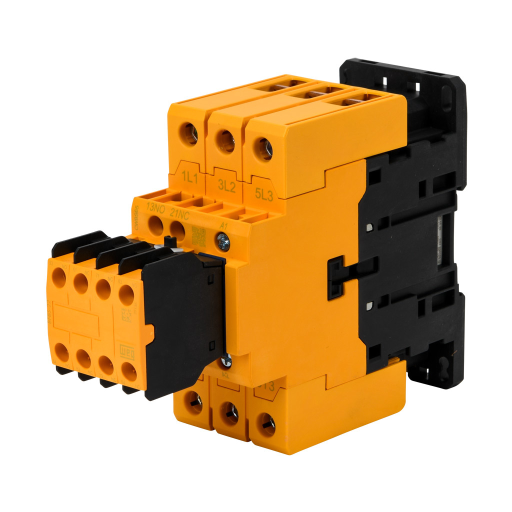 IEC Safety Contactor: 65A, 24 VAC (50/60Hz) coil voltage (PN# CWBS65-33 ...