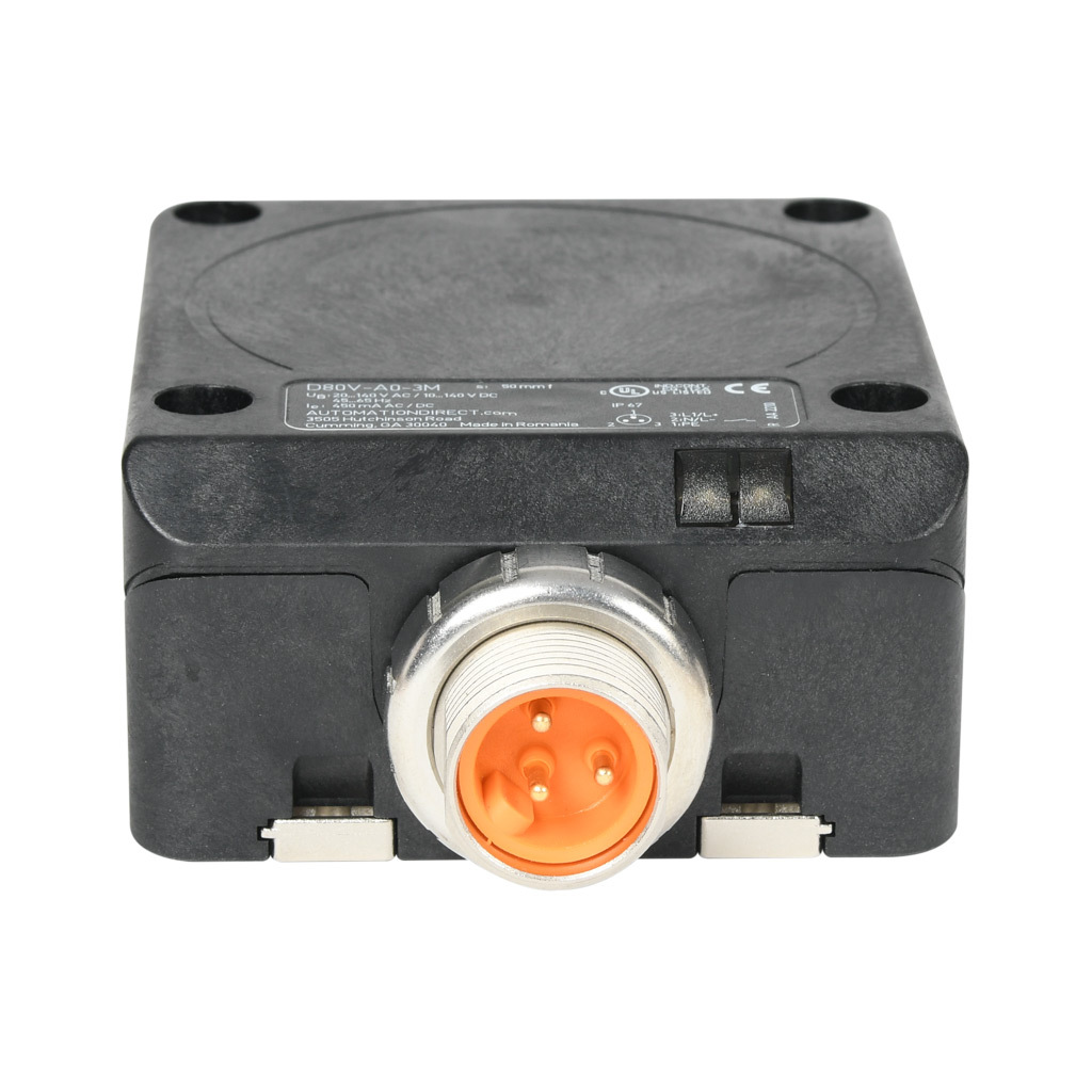 Inductive Proximity Sensor: 80 x 40 x 92mm body, 50mm range (PN# D80V ...