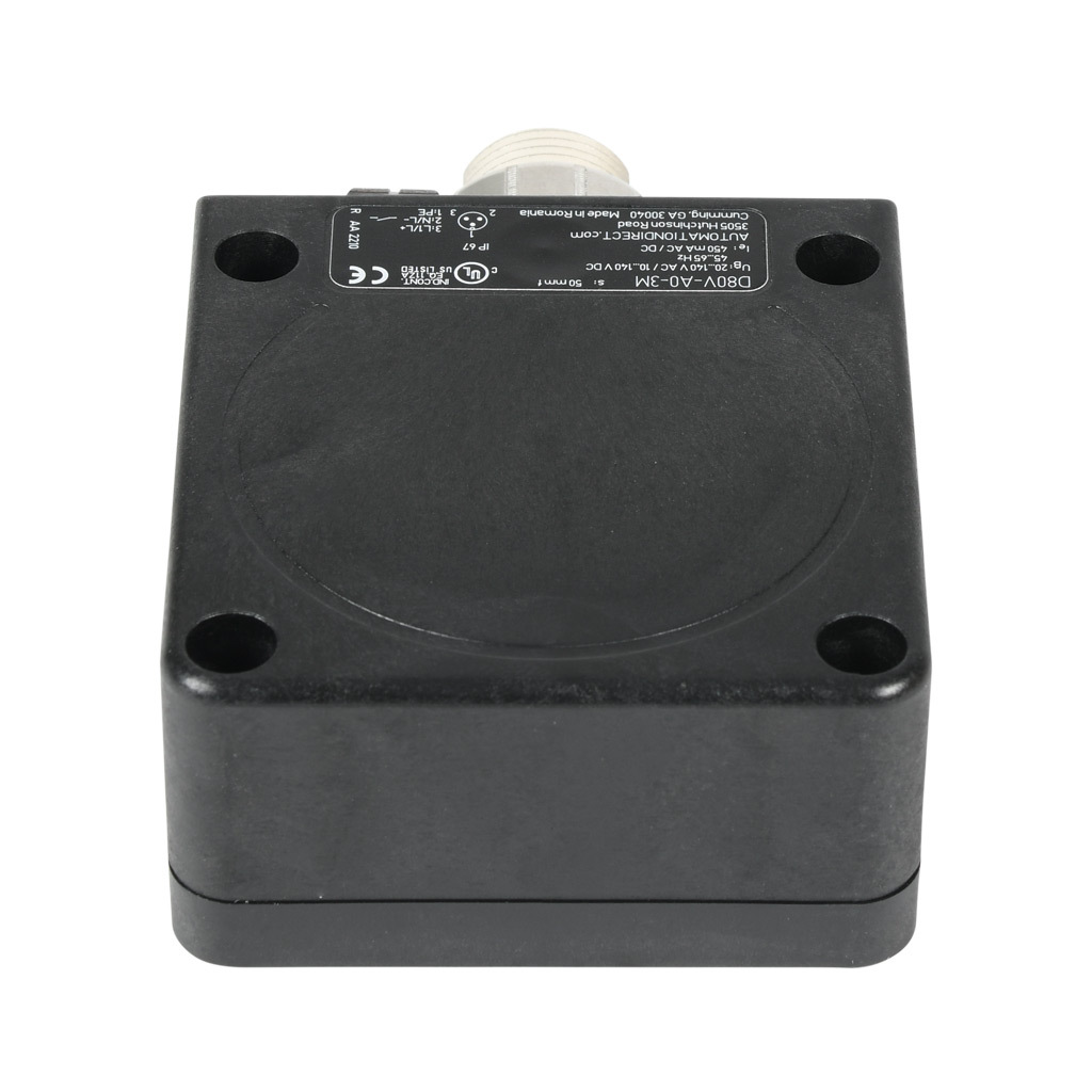 Inductive Proximity Sensor: 80 x 40 x 92mm body, 50mm range (PN# D80V ...