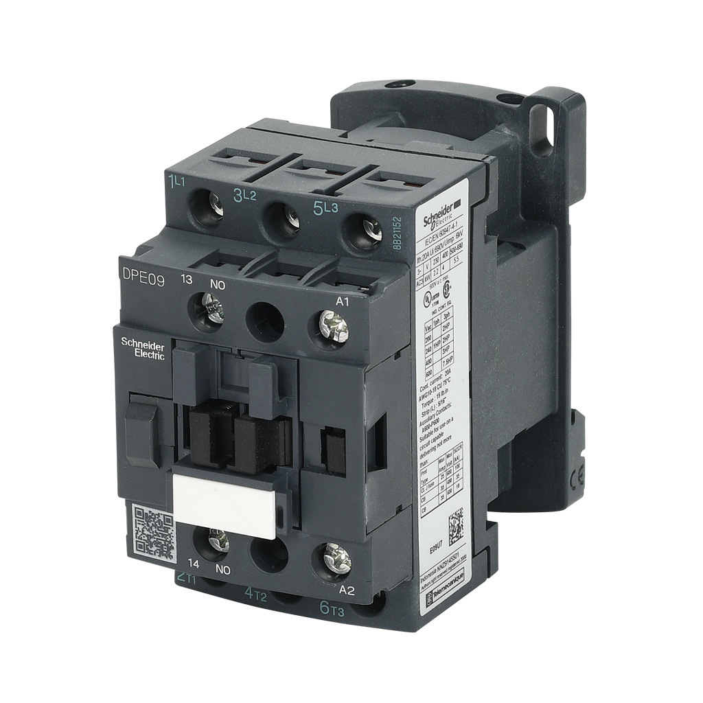 IEC Contactor: 9A, 240 VAC (50/60Hz) coil voltage (PN# DPE09U7 ...