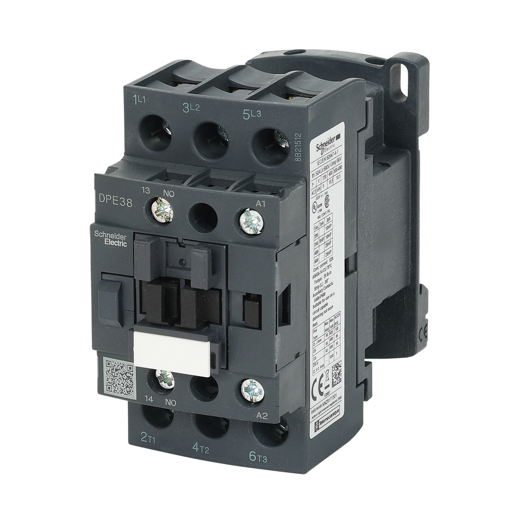 IEC Contactor: 38A, 24 VAC (50/60Hz) coil voltage (PN# DPE38B7 ...