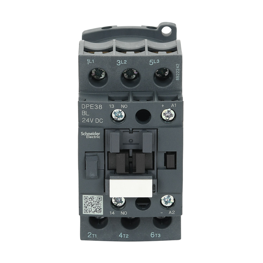 IEC Contactor: 38A, 24 VDC coil voltage (PN# DPE38BL) | AutomationDirect