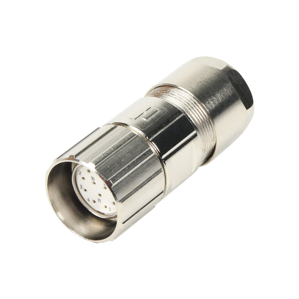 Lika Electronic Mating Connector: 12-pin M23 connector, 24 AWG (PN# E ...