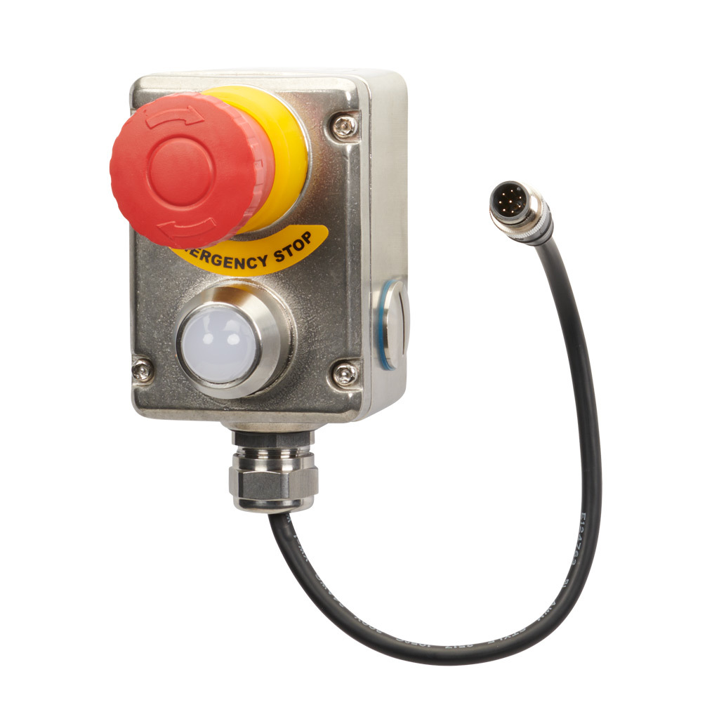 IDEM Z-Range Emergency Stop Control Station: single pushbutton (PN# ESL ...