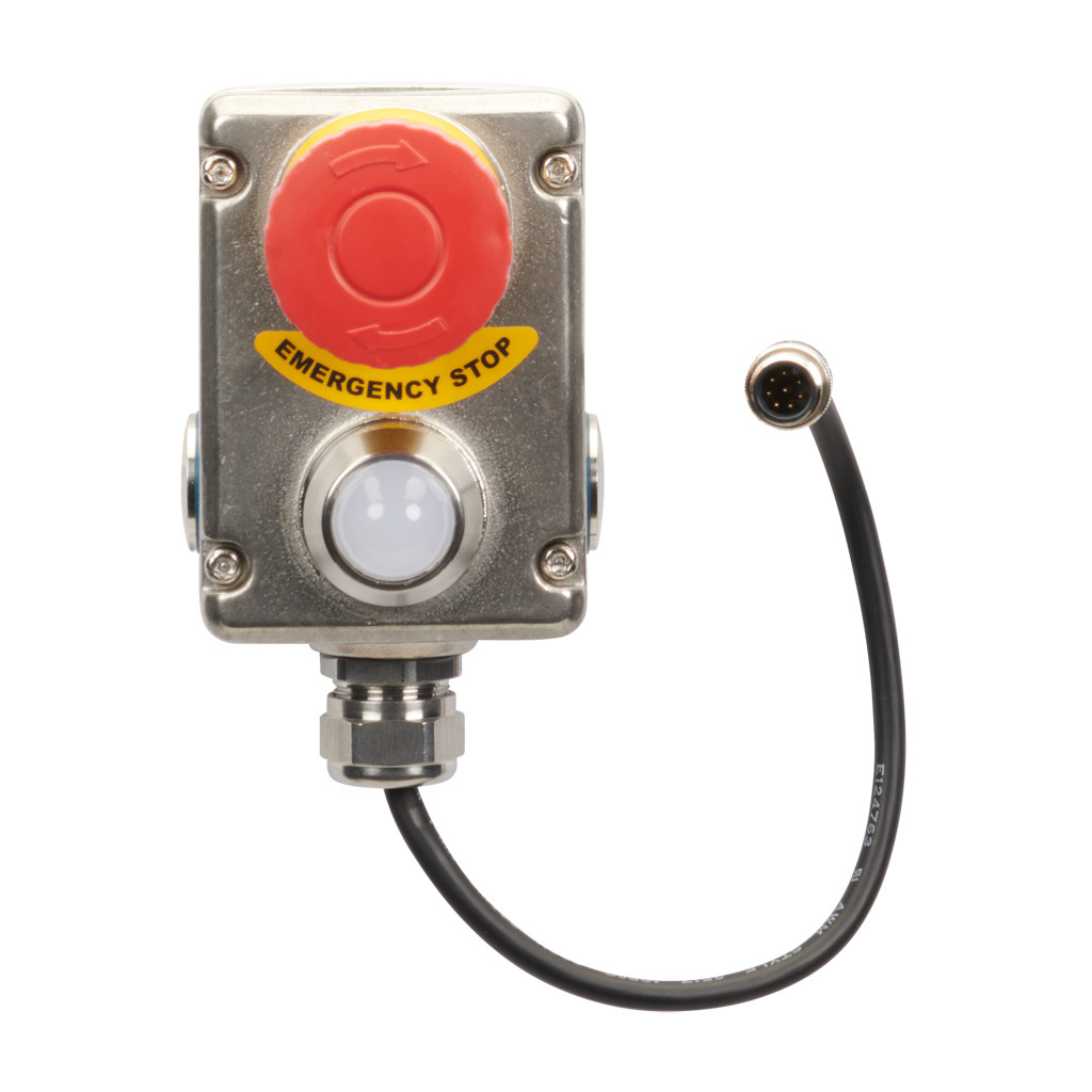 IDEM Z-Range Emergency Stop Control Station: single pushbutton (PN# ESL ...