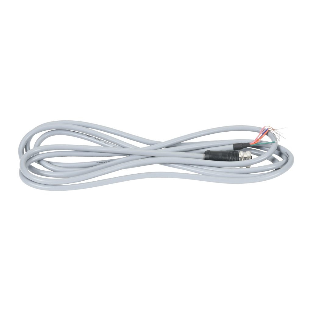 Connection Cable: 8.2ft/2.5m, 8-pin M12 quick-disconnect to pigtail (PN ...
