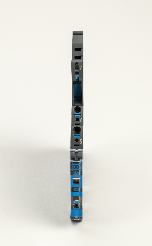 Slim Circuit Protector: 2A, slow 1 curve (PN# GECP-1CH-2A) | AutomationDirect